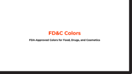 FD&C Colors | Safe and Vibrant Solutions for Products